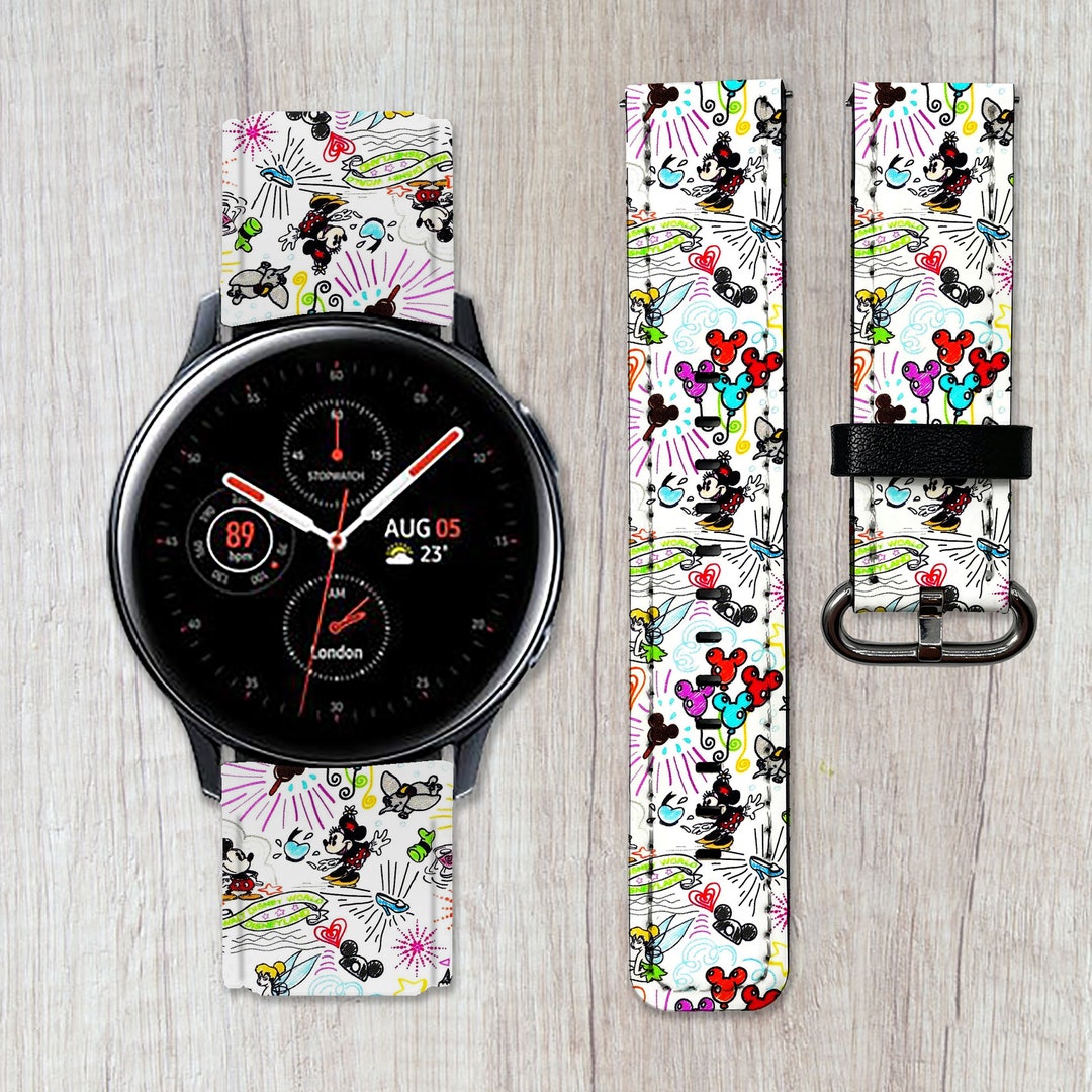 Mickey Mouse Galaxy Watch 3 4 5 6 7 Pro Band Disney Band Active 2 40 42 ...