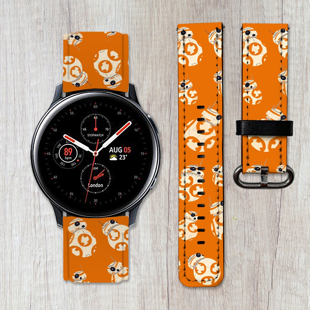 Star Wars Galaxy Watch 3 4 5 6 7 Pro Band BB8 Band Active 2 40 42 44 45 ...