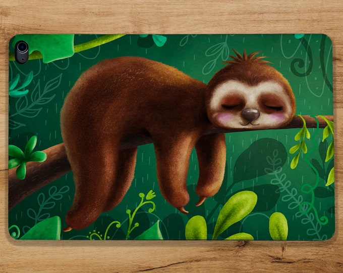 Sloth iPad 11 7 Gen Mini Jungle 2024 iPad 11" Air M2 Kawaii iPad 13 ...