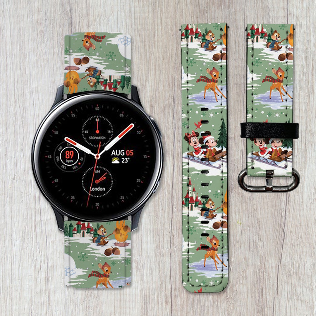 Christmas Galaxy Watch 3 4 5 6 7 Pro Mickey Mouse Active 2 40 42 44 45 ...