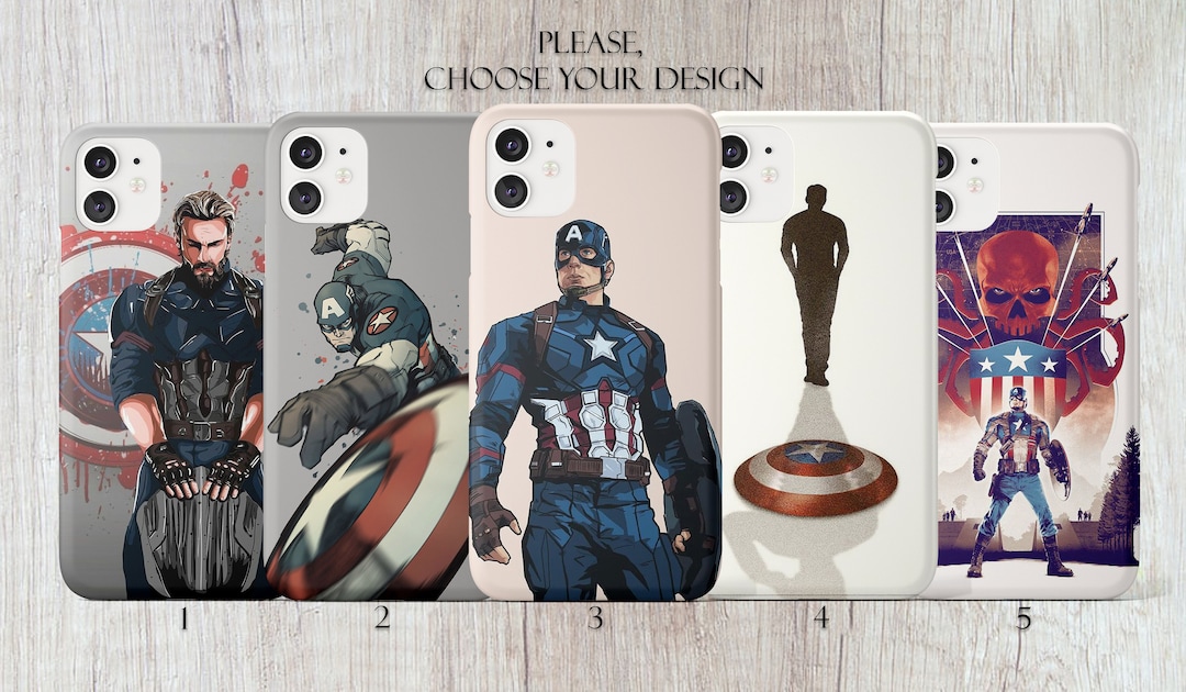 Captain America Galaxy S24 Case Marvel Google Pixel 6 7 8 Case iPhone ...