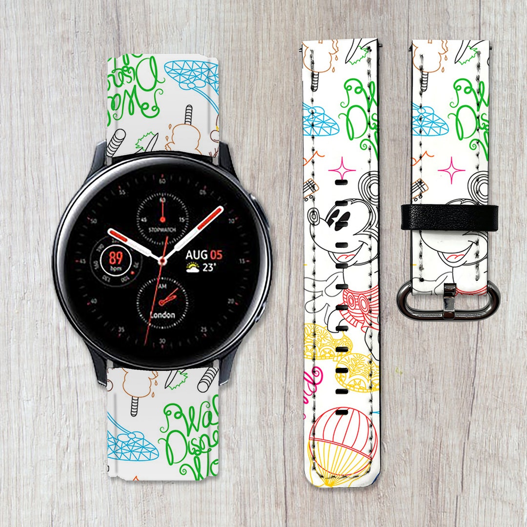 Mickey Mouse Strap Galaxy Watch 3 4 5 6 Pro Band Disney Active 2 40 42 ...