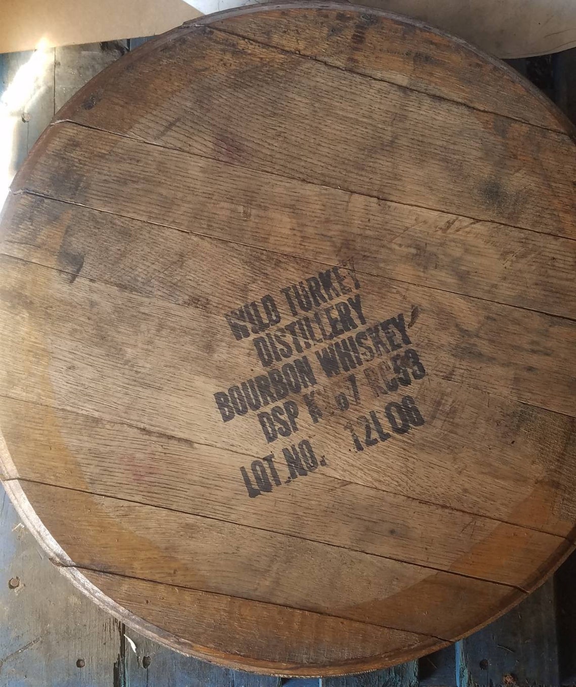 Authentic Bourbon Barrel Head. Whiskey Barrel Lid Top Barrel | Etsy