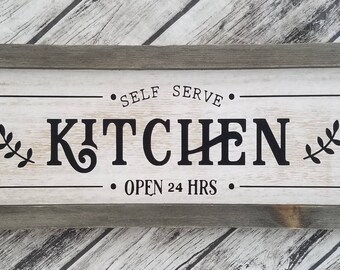 Kitchen Open Sign | Etsy