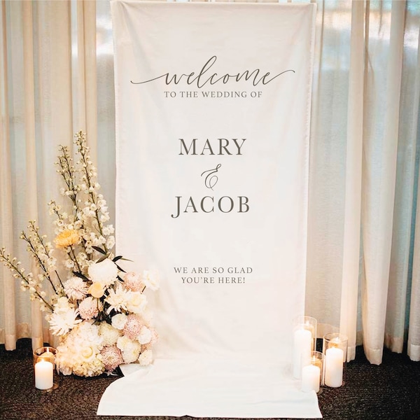 Fabric Wedding Sign - Etsy