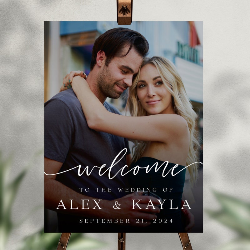 Picture Wedding Welcome Sign - Etsy