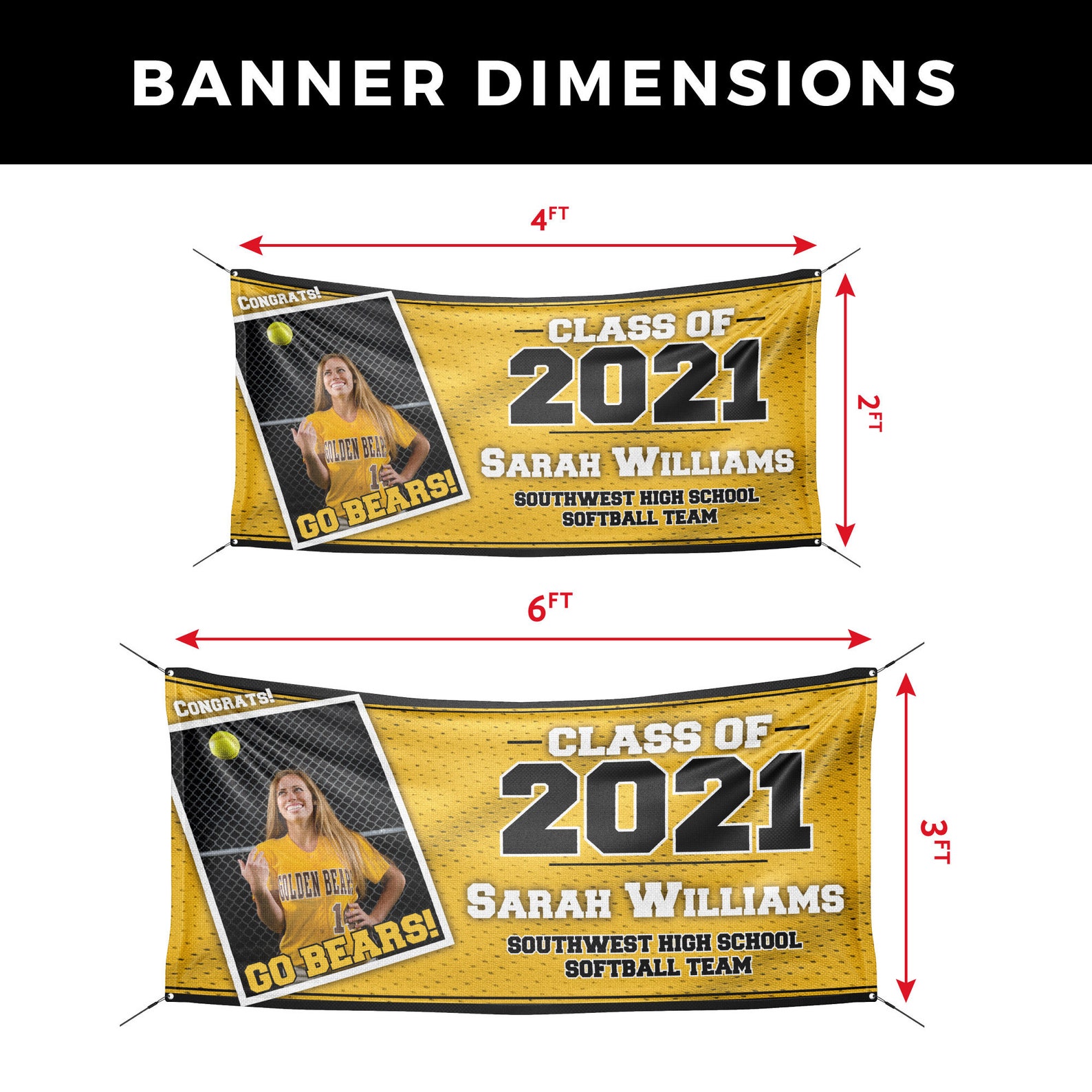 Jersey Graduation Banner High School Graduation Gift | Etsy