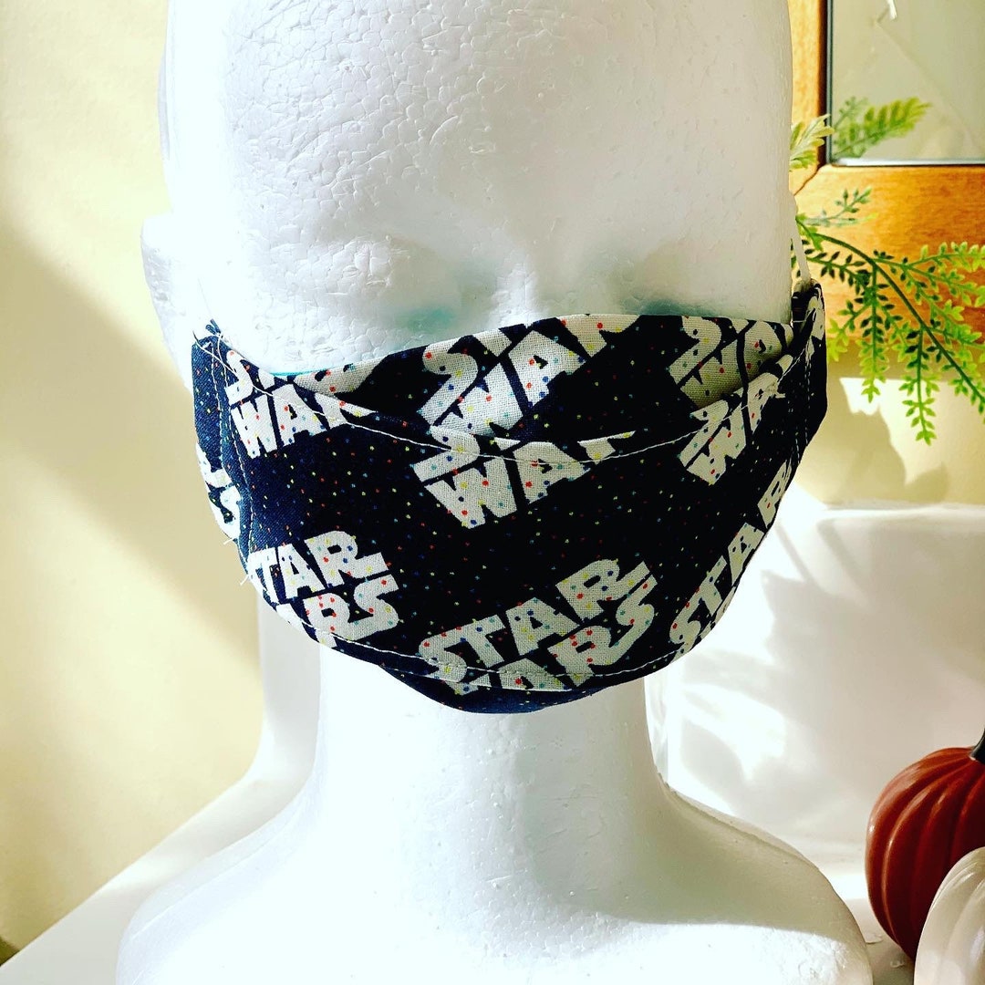 Star Wars Inspired Face Mask 3d 100 % Cotton Washable Face Mask Star ...