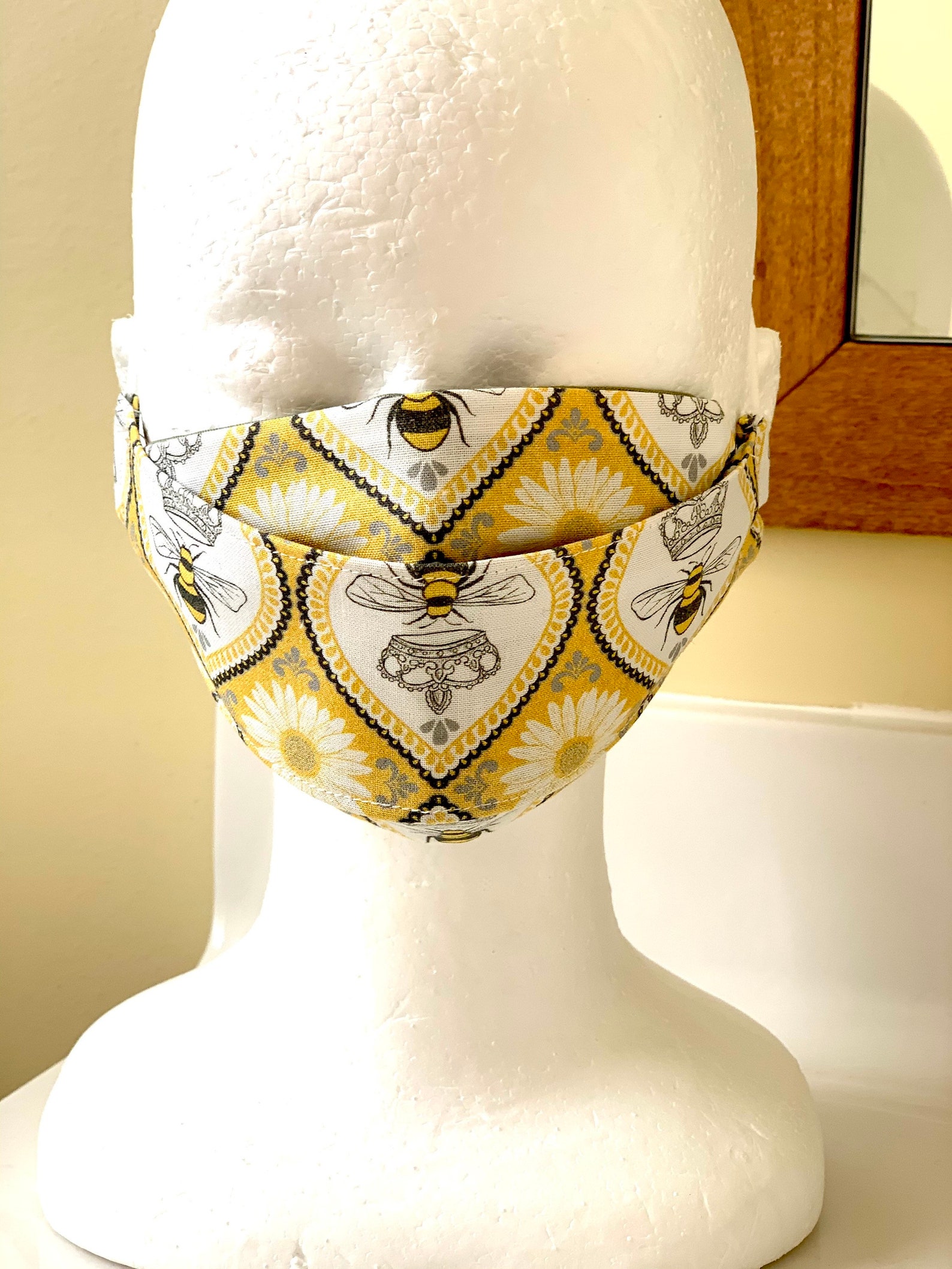 Queen Bee Queen Bee Face Masks Bee Print Washable 3D - Etsy