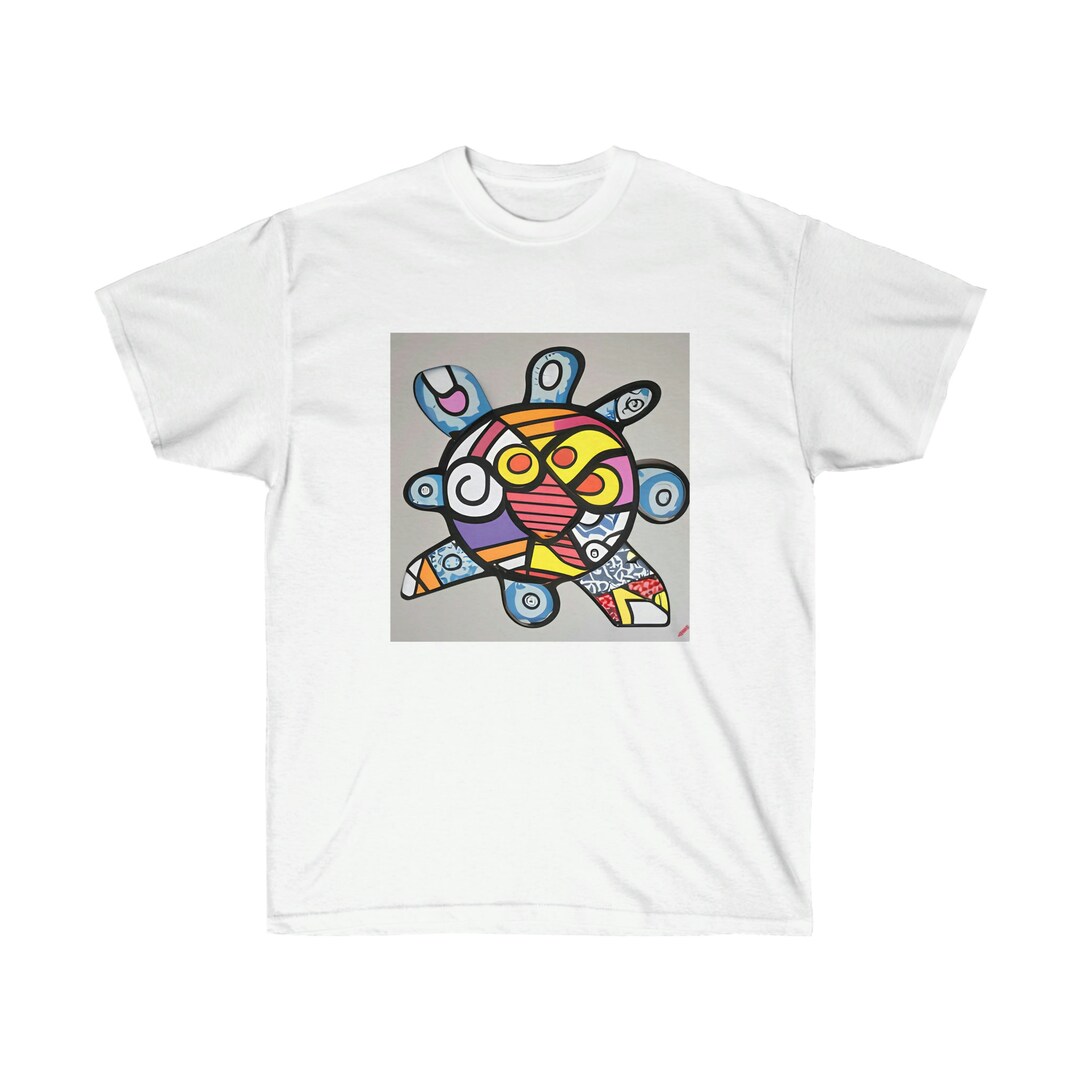 Taino Sun Turtle Graphic Tee - Puerto Rico Unisex Cotton T-shirt - Etsy