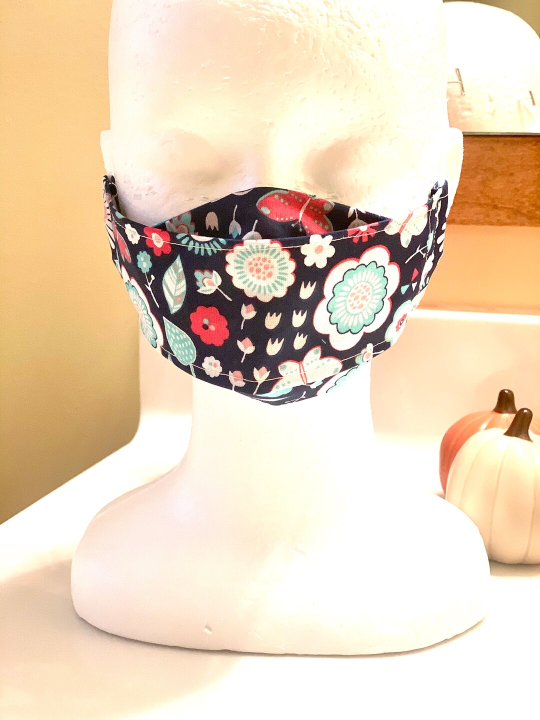 Flowers Face Masks 3d 100% Cotton Washable Flowers Print - Etsy