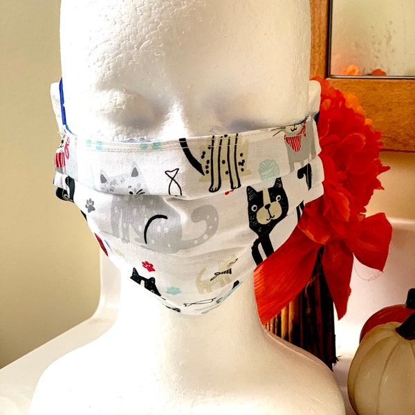 Face Mask Cats - Etsy