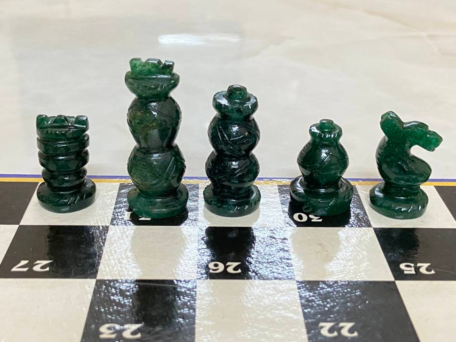 Gemstone Chess Set Amethyst Chess Fuchsite Chess Chess Set - Etsy