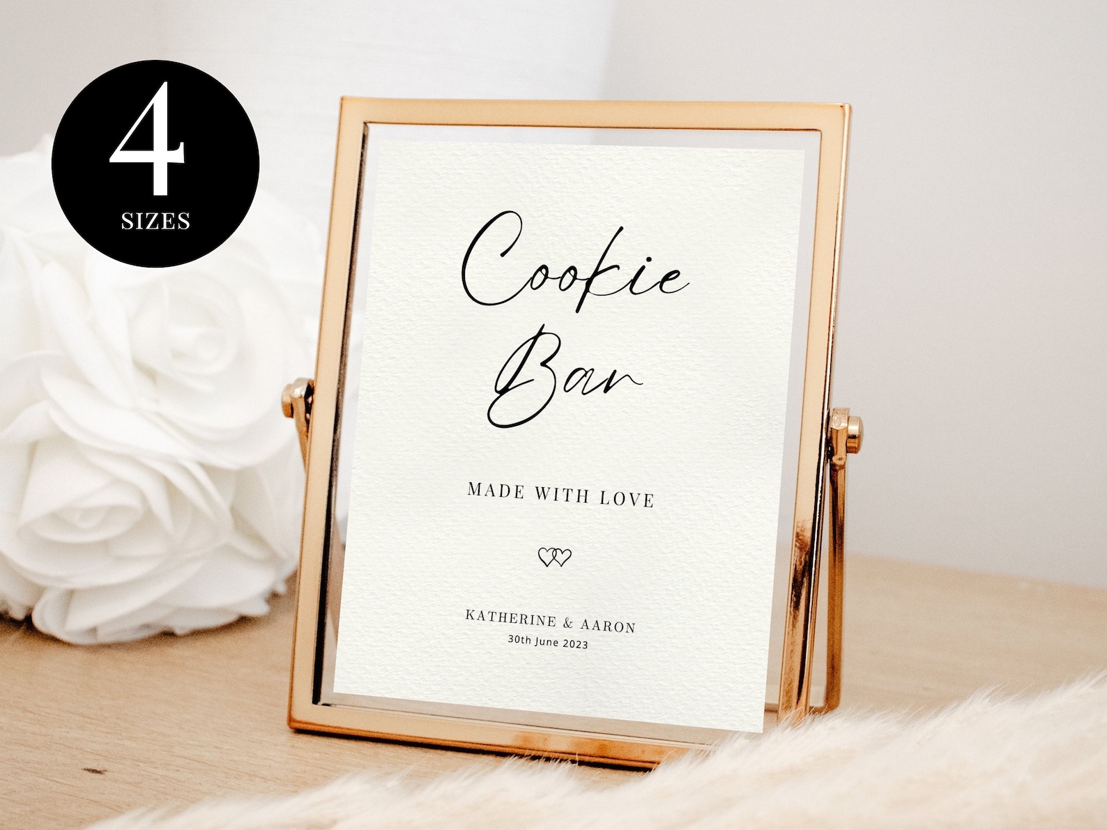 Cookie Bar Sign Template, Dessert Bar Sign, Wedding Cookie Table Sign ...