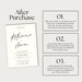 Minimalist Wedding Program Template 4x8 Slim Order of Service ...