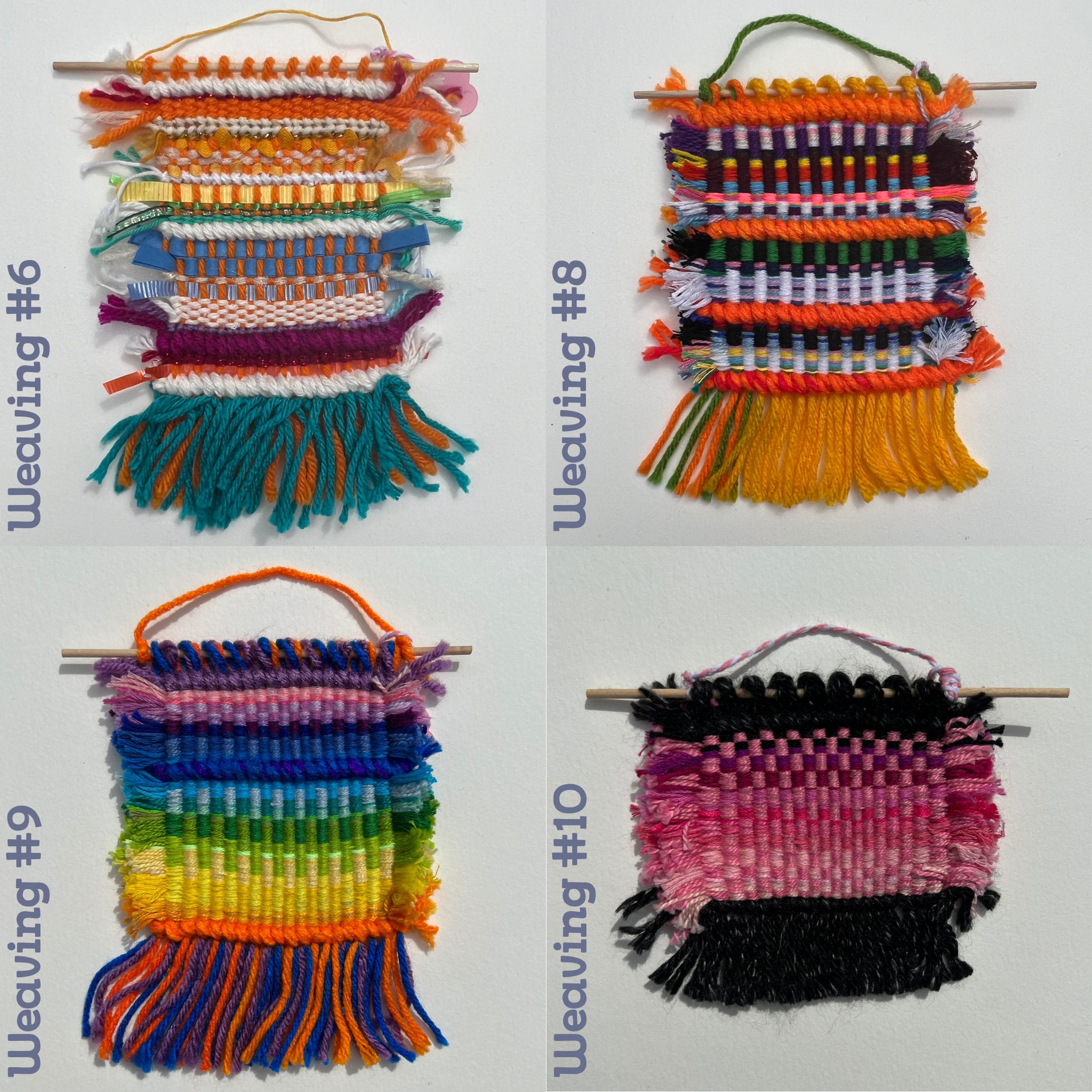 Mini Woven Wall Decorations Room Decor Handmade Weavings - Etsy