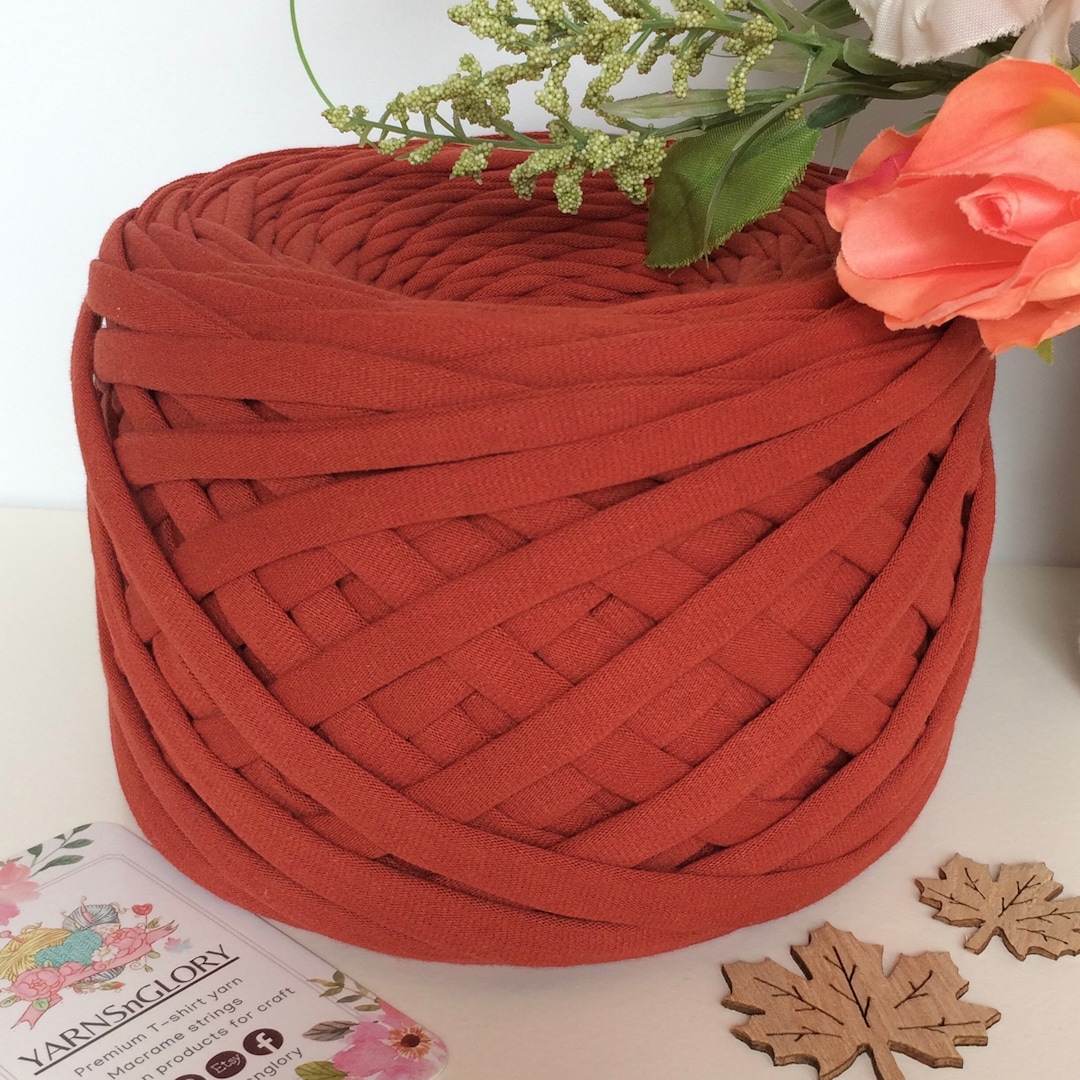 RED BRICK, New Premium Jersey T-shirt Yarn 100% Cotton, Super Soft ...