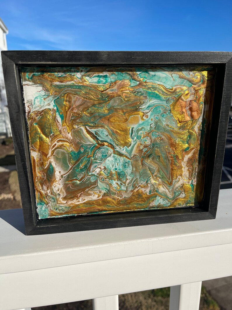 Volcano Eruption 8x10 Acrylic Dutch Painting Coated in Resin - Etsy