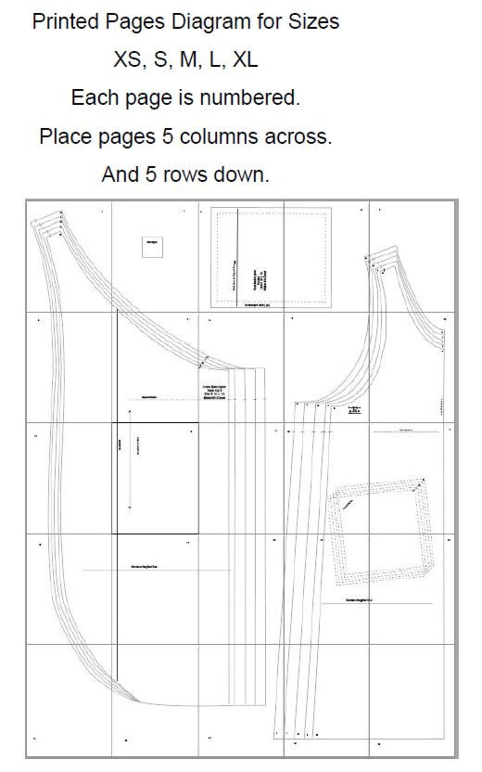 Cross Back Apron Pattern full Cut Sizes of XS S M. L and XL | Etsy