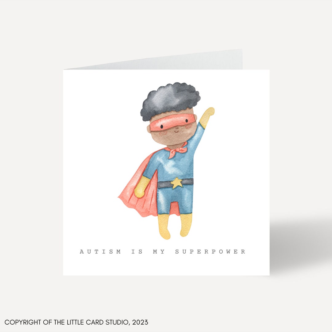 Autism is My Superpower Card Neurodivergent Super Heroes - Etsy