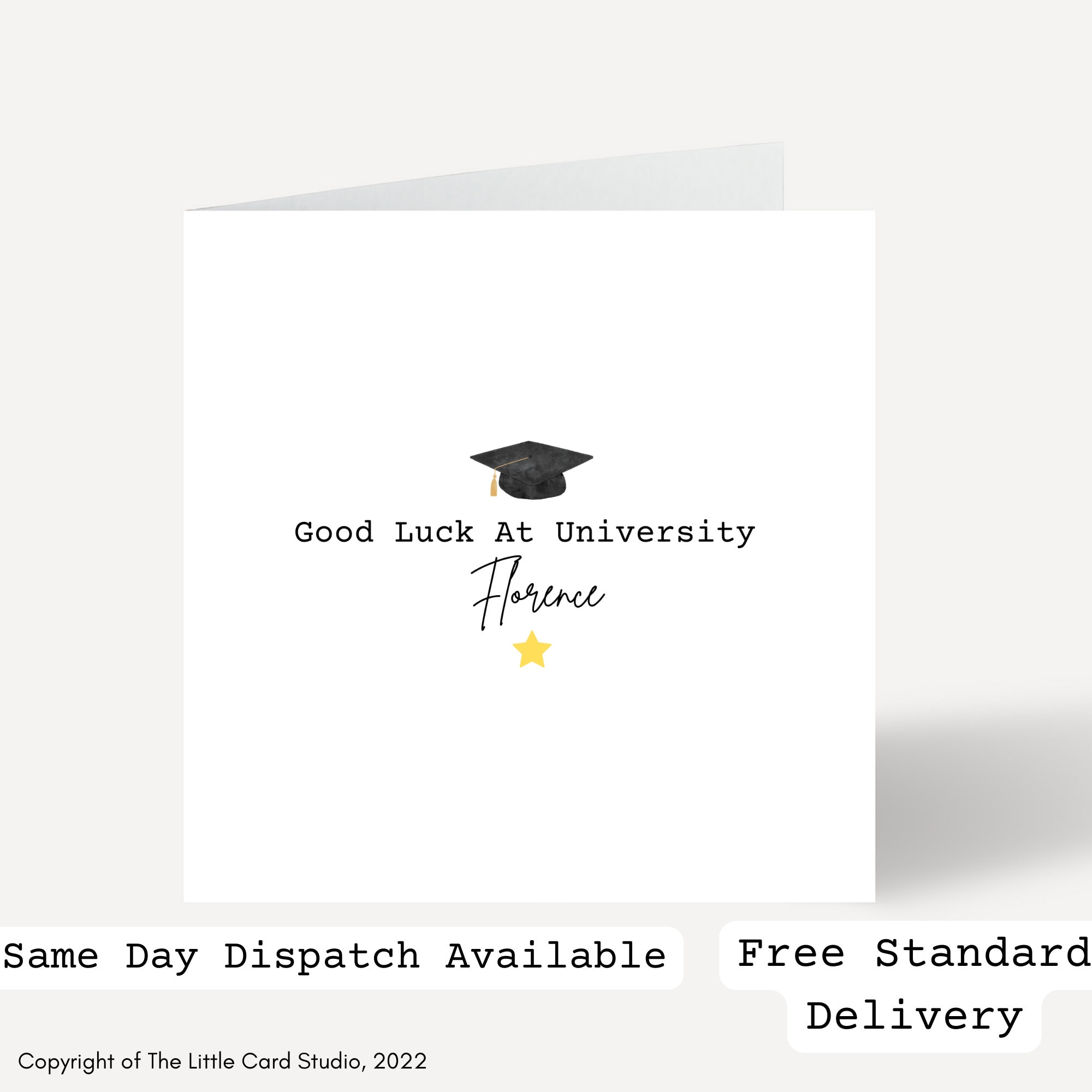 Good Luck at University Card Leaving for Uni Card - Etsy UK