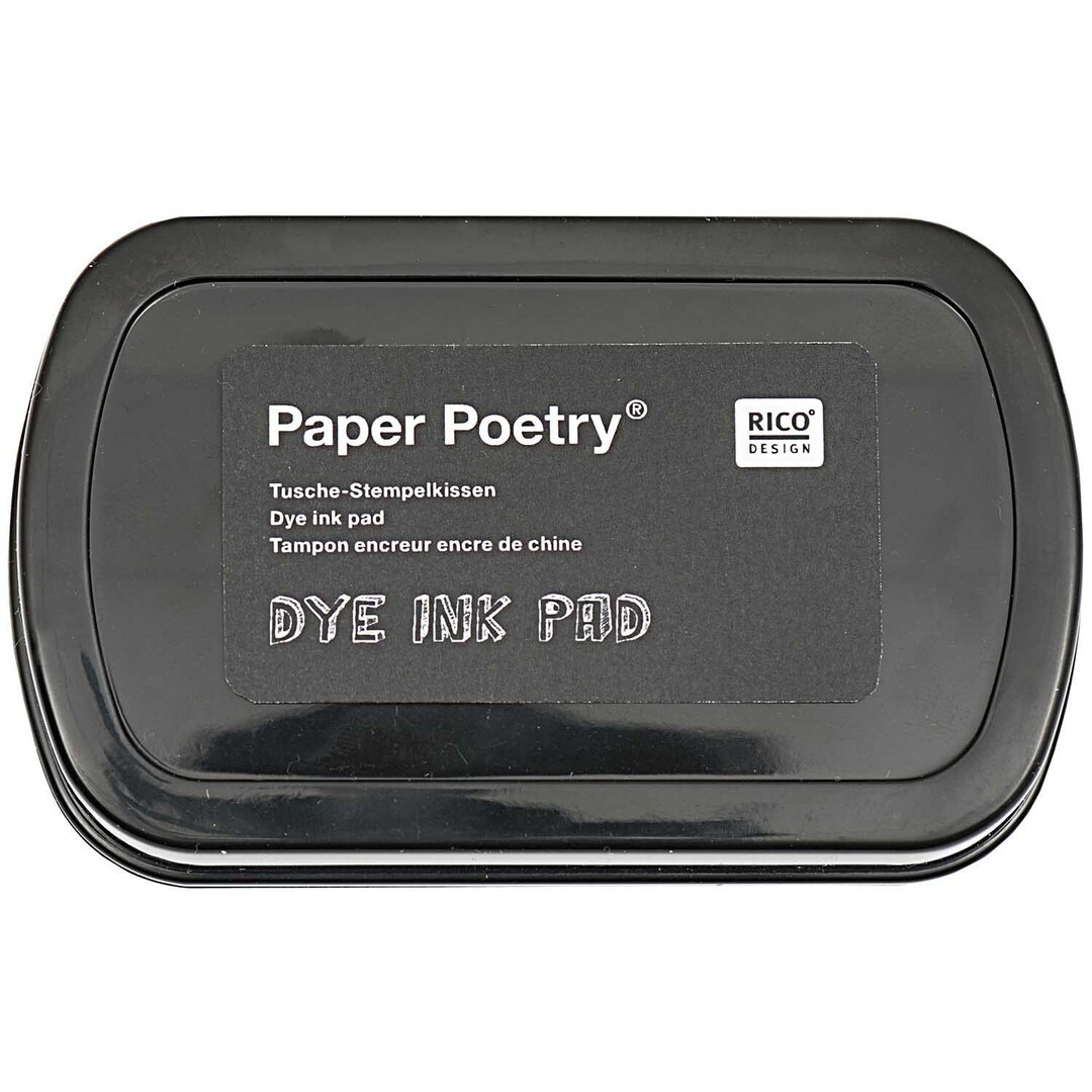 Rico Design Paper Poetry Ink Stamp Pad Black 7.3 X 4.5 Cm - Etsy