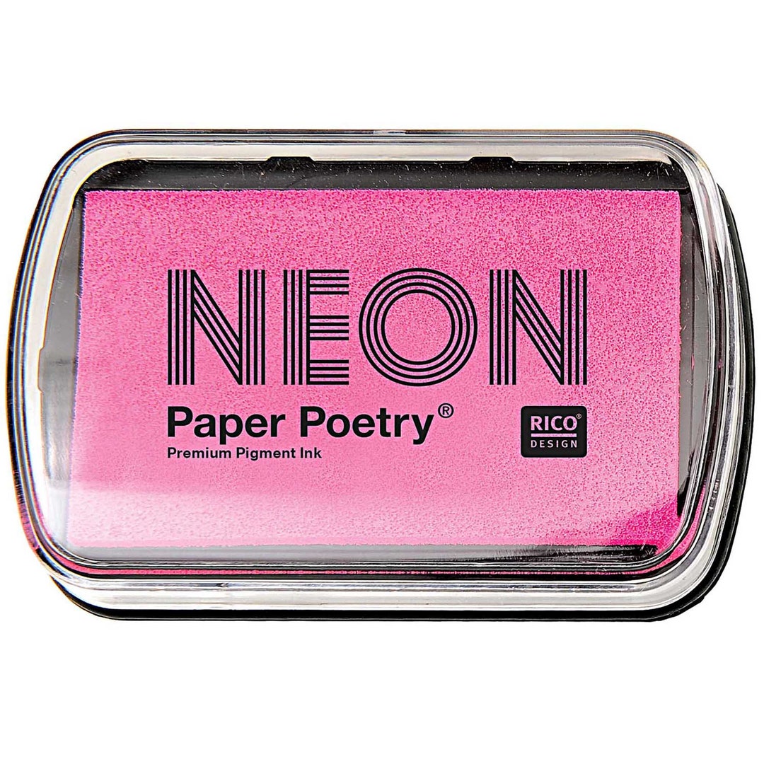 Rico Design Paper Poetry Stamp Pad Neon Pink 9 X 6 Cm - Etsy