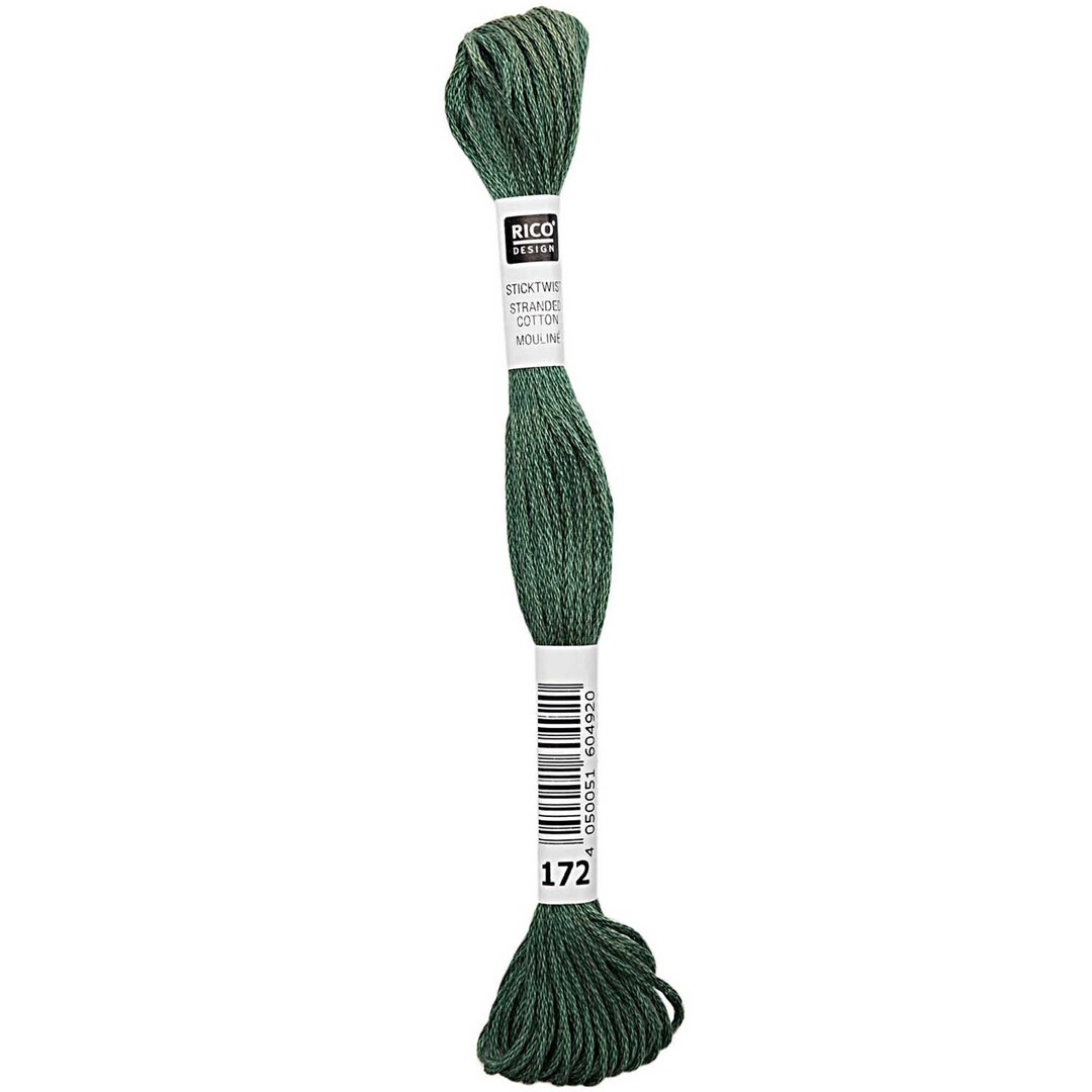 Rico Design Embroidery Thread Dark Green 8 M Embroidery Twist Rico ...