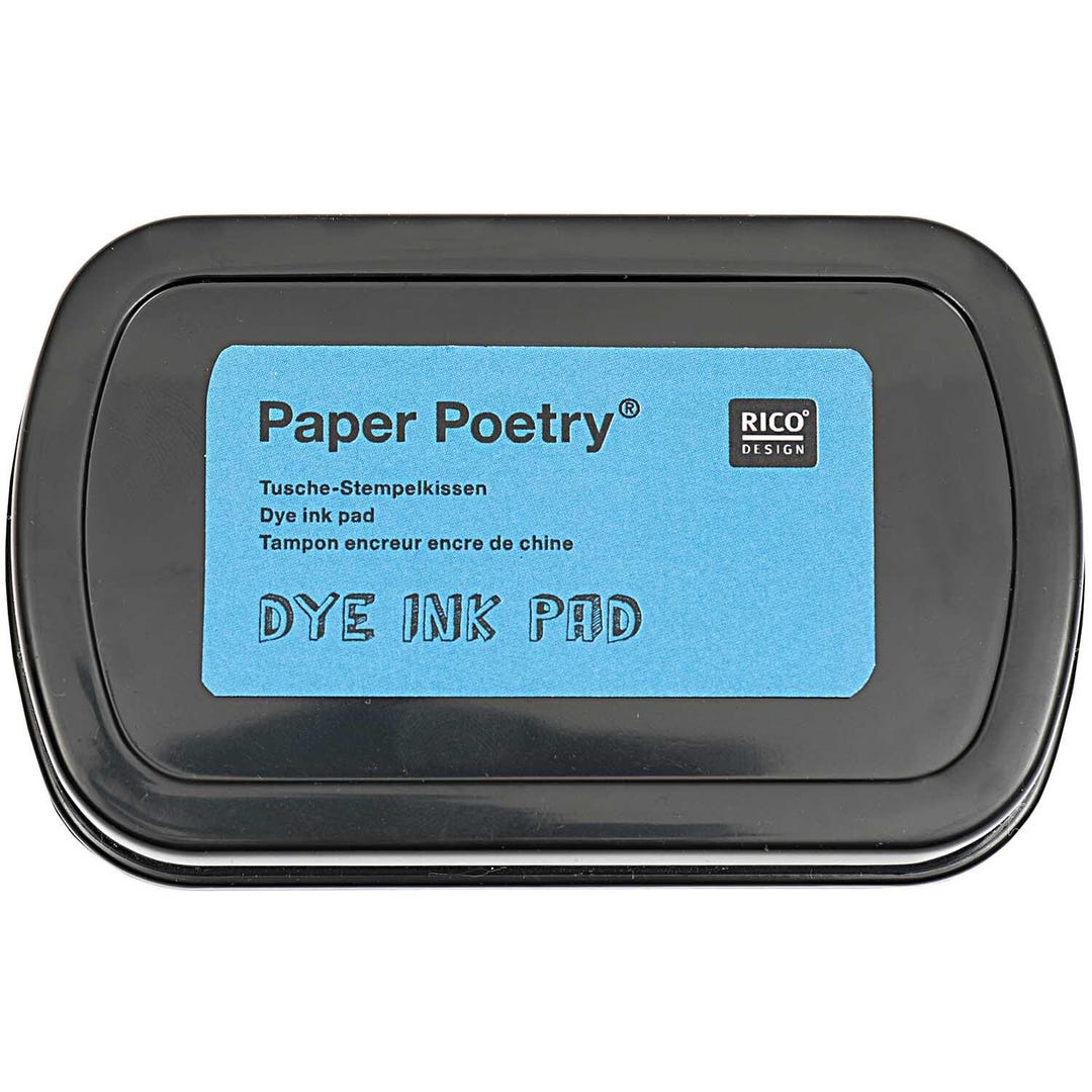 Rico Design Paper Poetry Ink Stamp Pad Cyan 7.3 X 4.5 Cm - Etsy