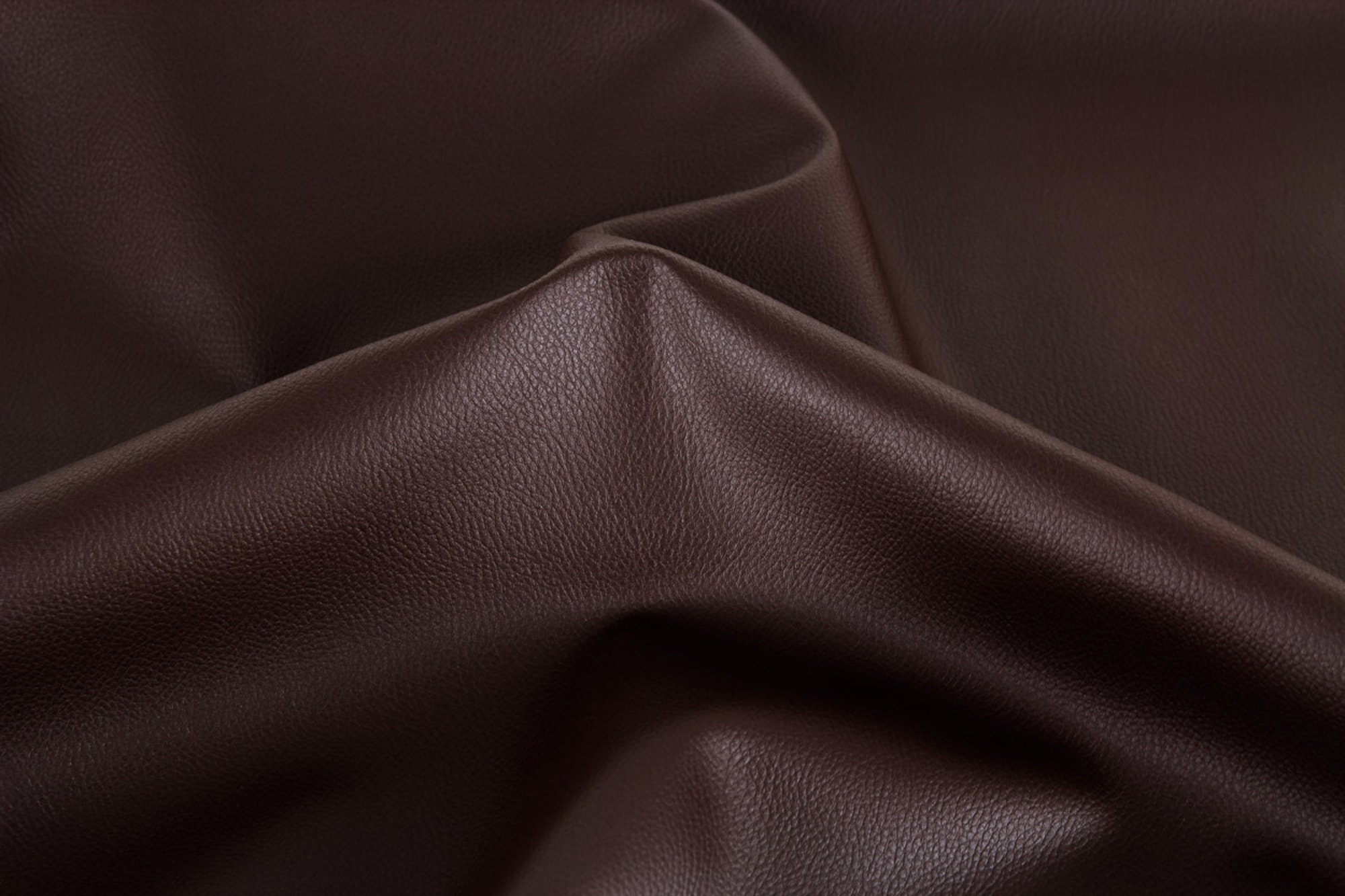 Dunkelbraunes Kunstleder braun - dunkelbraun - 33cm Breite Meterware ...