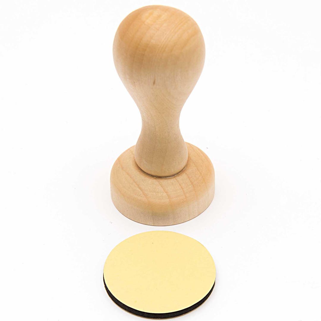 Rico Design Paper Poetry Wooden Stamp Handle 4 Cm Round - Etsy