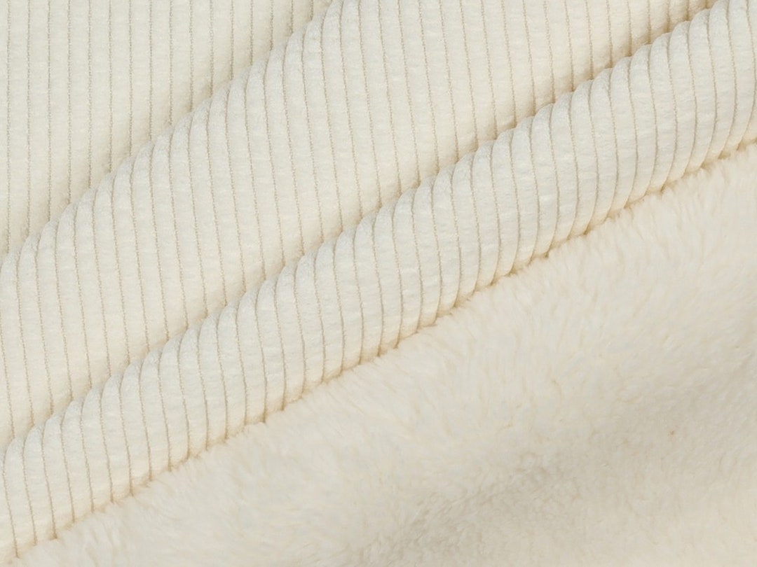 Cord With Fur Backing 001 Ecru 100% Polyester Washable 30 Degrees - Etsy