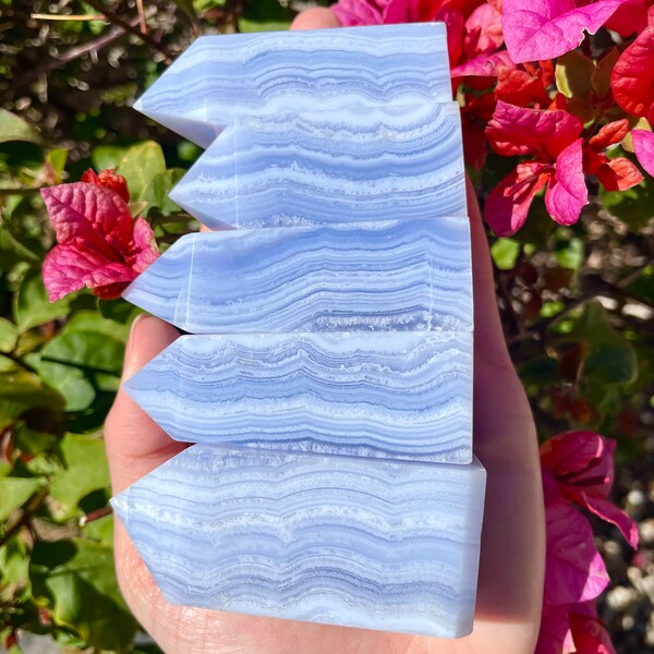 Blue Lace Agate Tower - Etsy