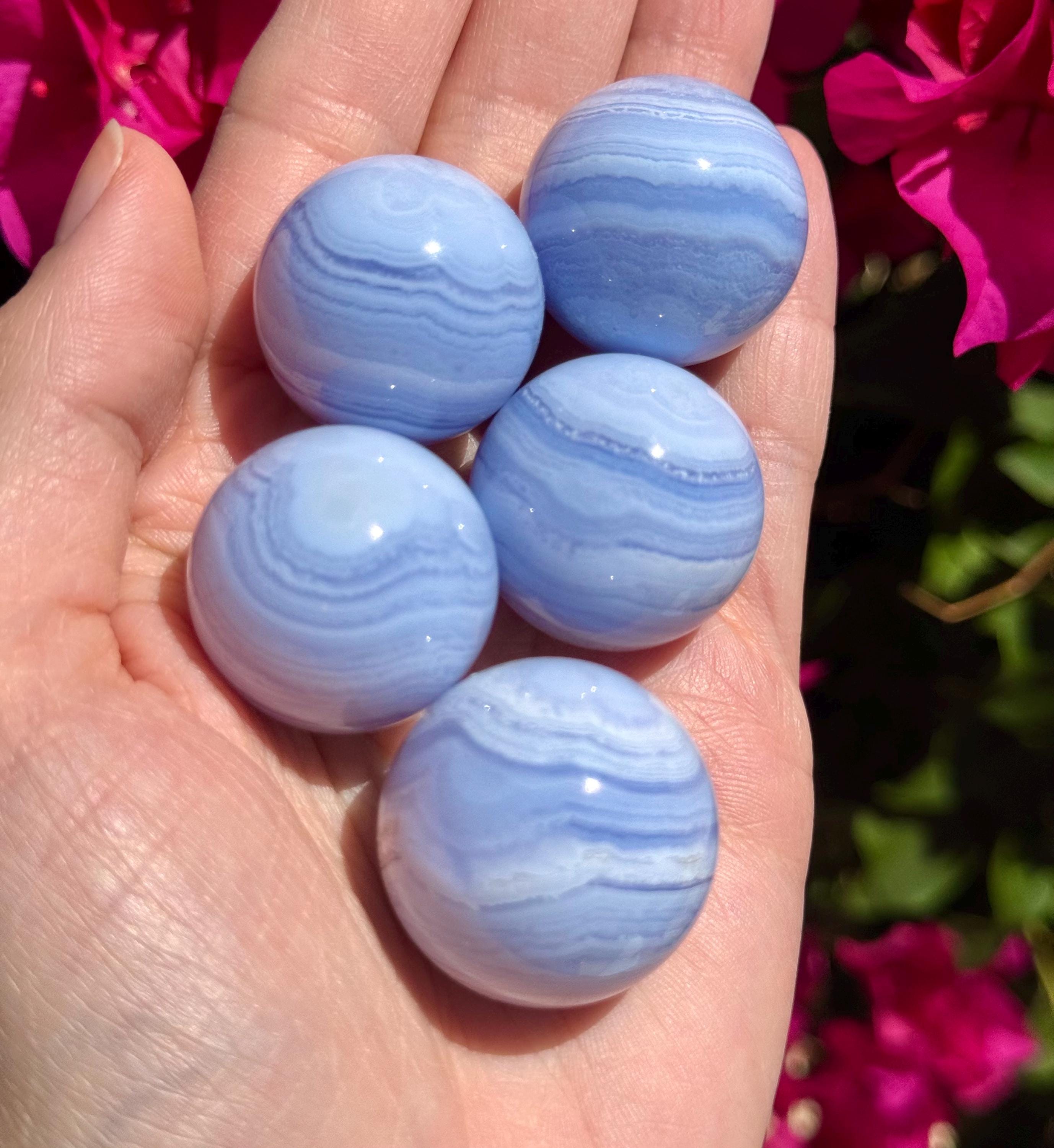 Gorgeous Blue Lace Agate Sphere - Etsy