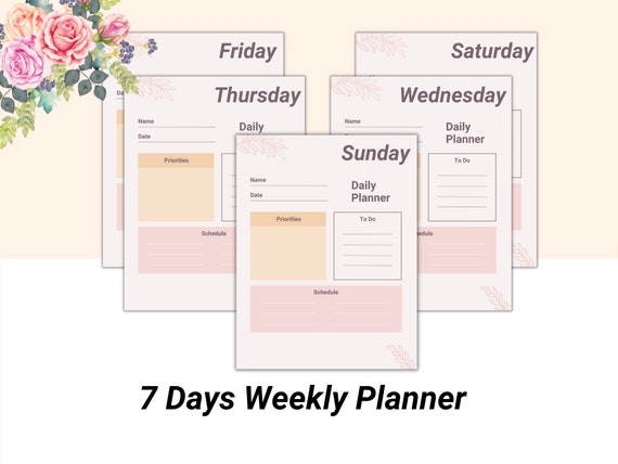 White and Beige Planner Bundle | Etsy