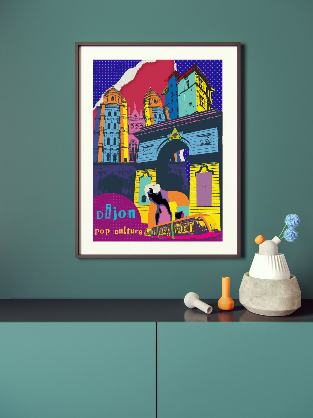 Pop Art Poster From Dijon. Limited Edition - Etsy