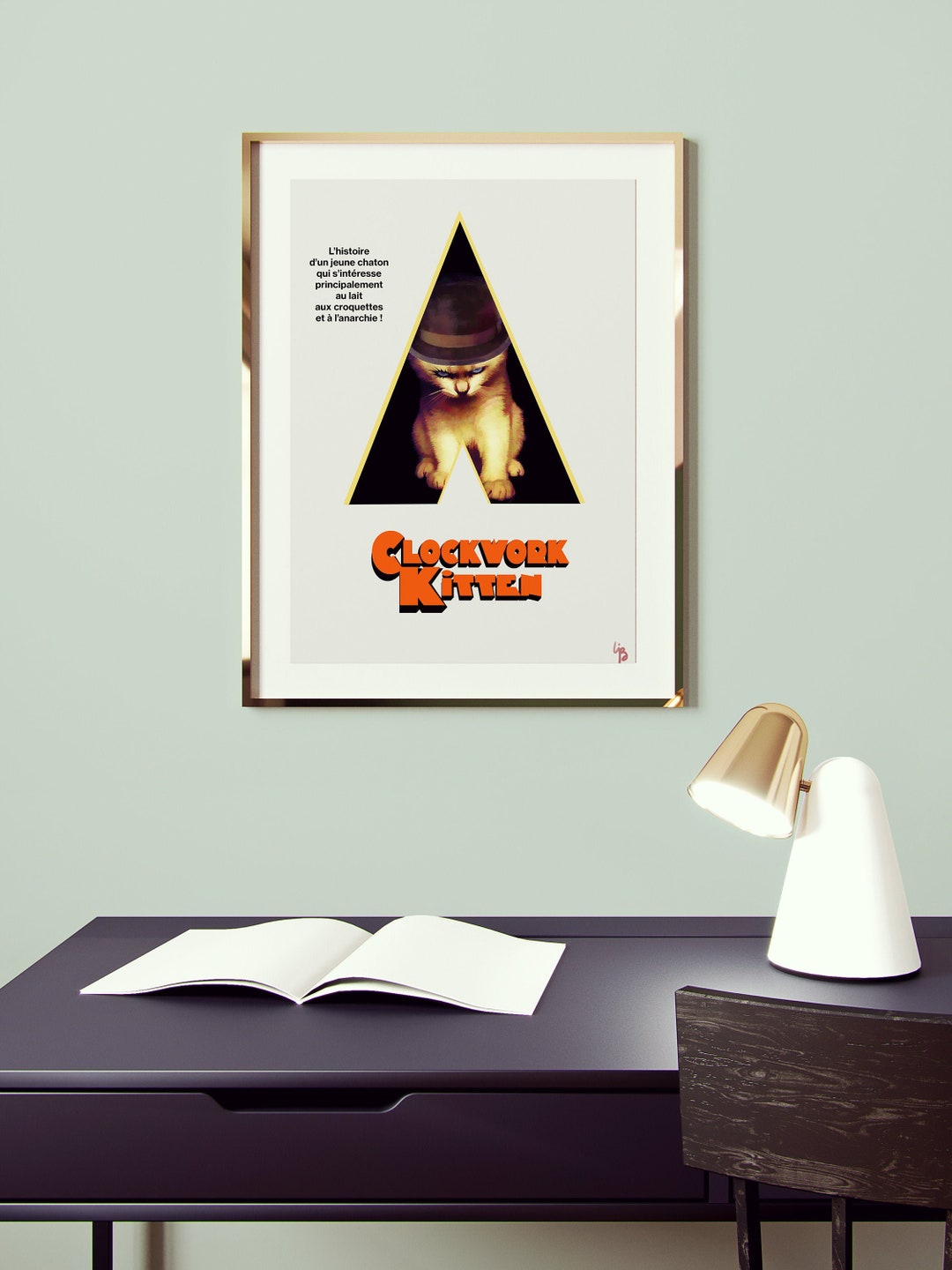 Clockwork Kitten Poster A Clockwork Orange - Etsy