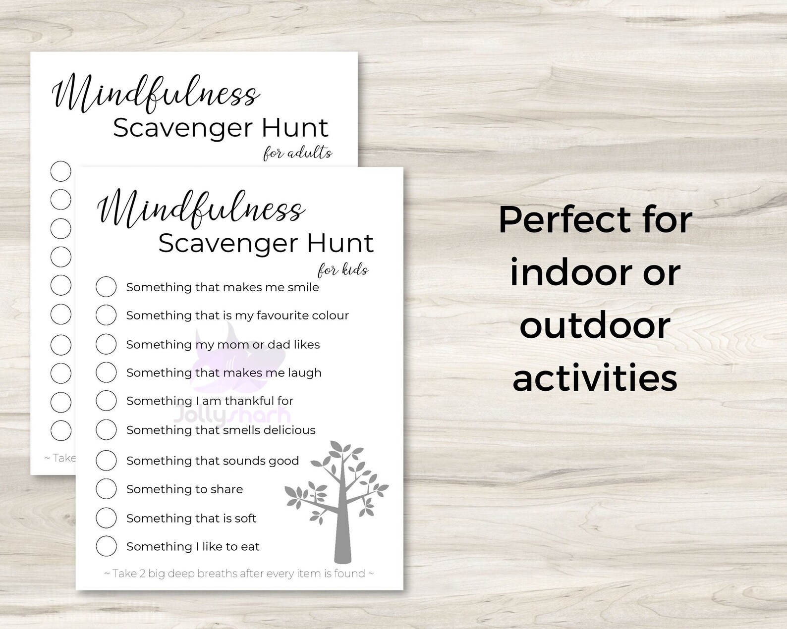 Mindfulness Scavenger Hunt Bundle for kids and adults | Etsy