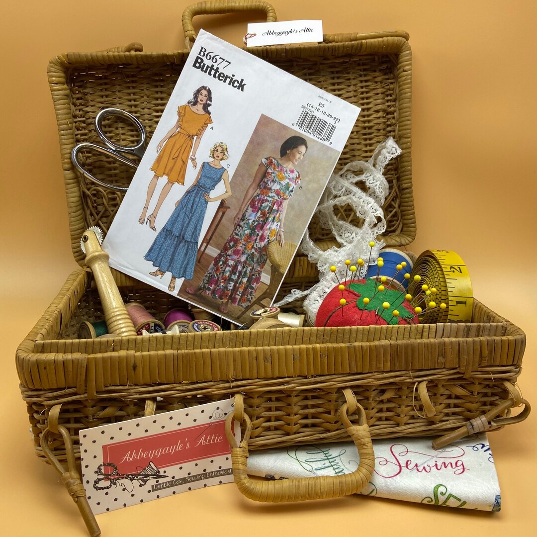 Butterick 6677 (2019) Misses Dress and Sash, Size 14-16-18-20-22 ...