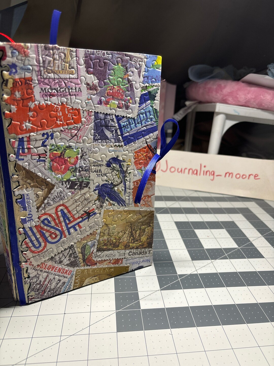Handmade Postage Themed Junk Journal - Etsy
