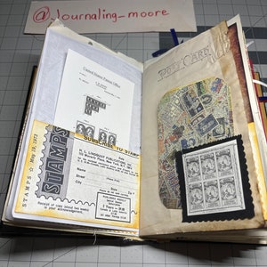 Handmade Postage Themed Junk Journal - Etsy
