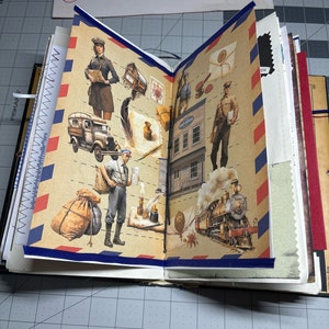 Handmade Postage Themed Junk Journal - Etsy