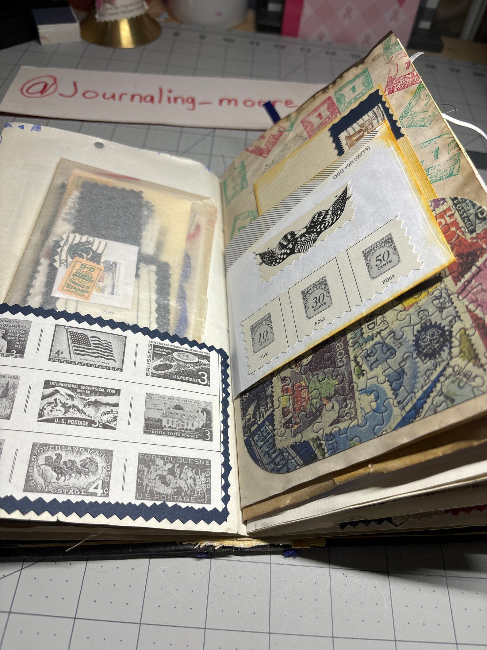 Handmade Postage Themed Junk Journal - Etsy