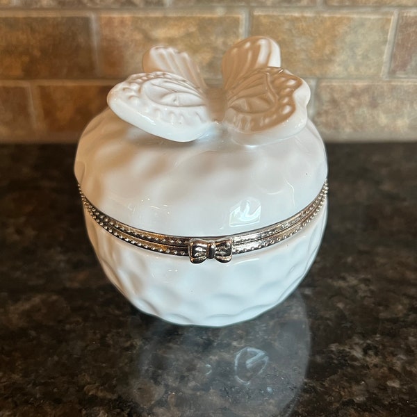 Ceramic Hinged Trinket Box - Etsy