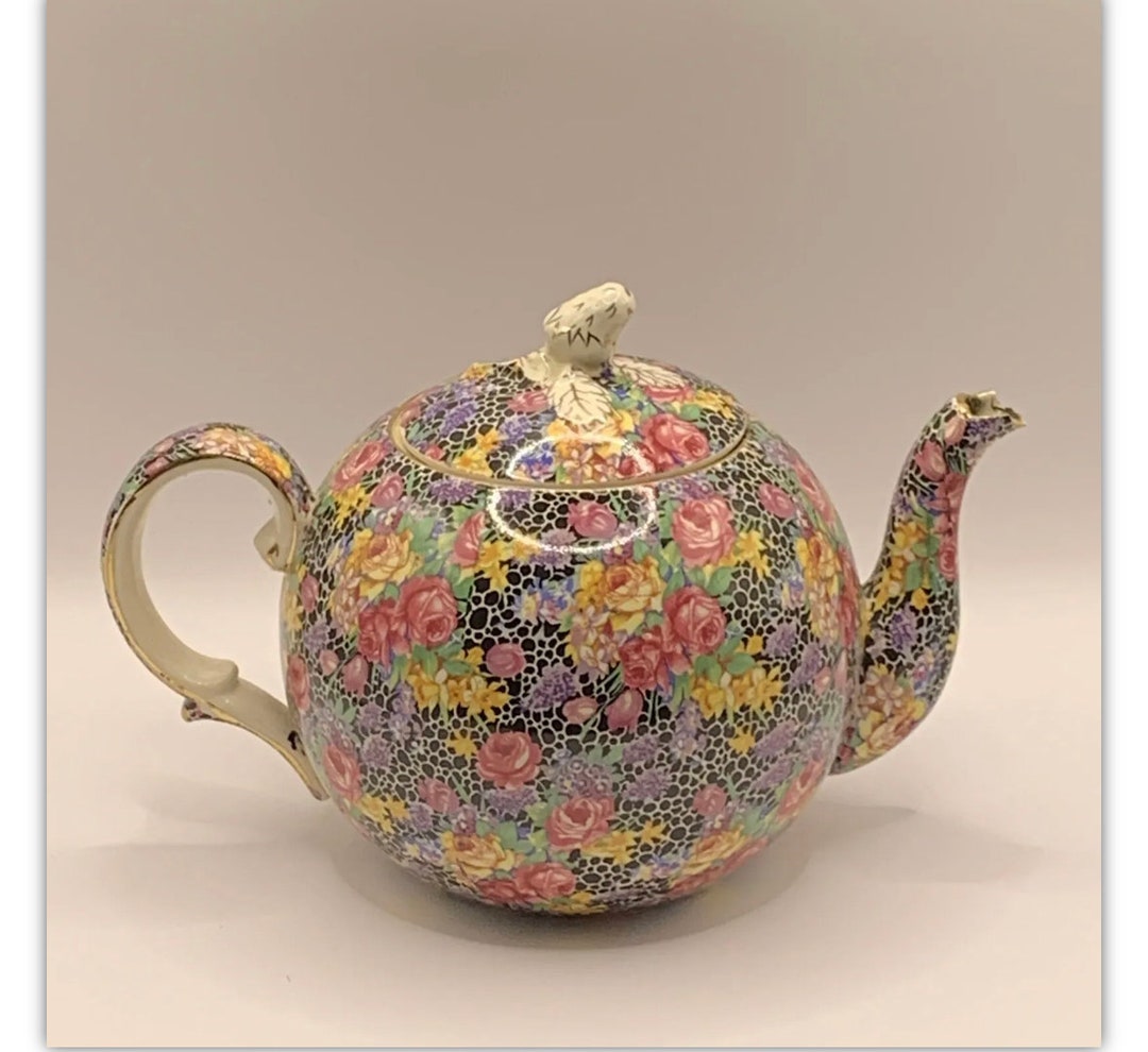 Royal Winton Grimwades Chintz Teapot “hazel” Wright Tyndale 1880-1930 ...