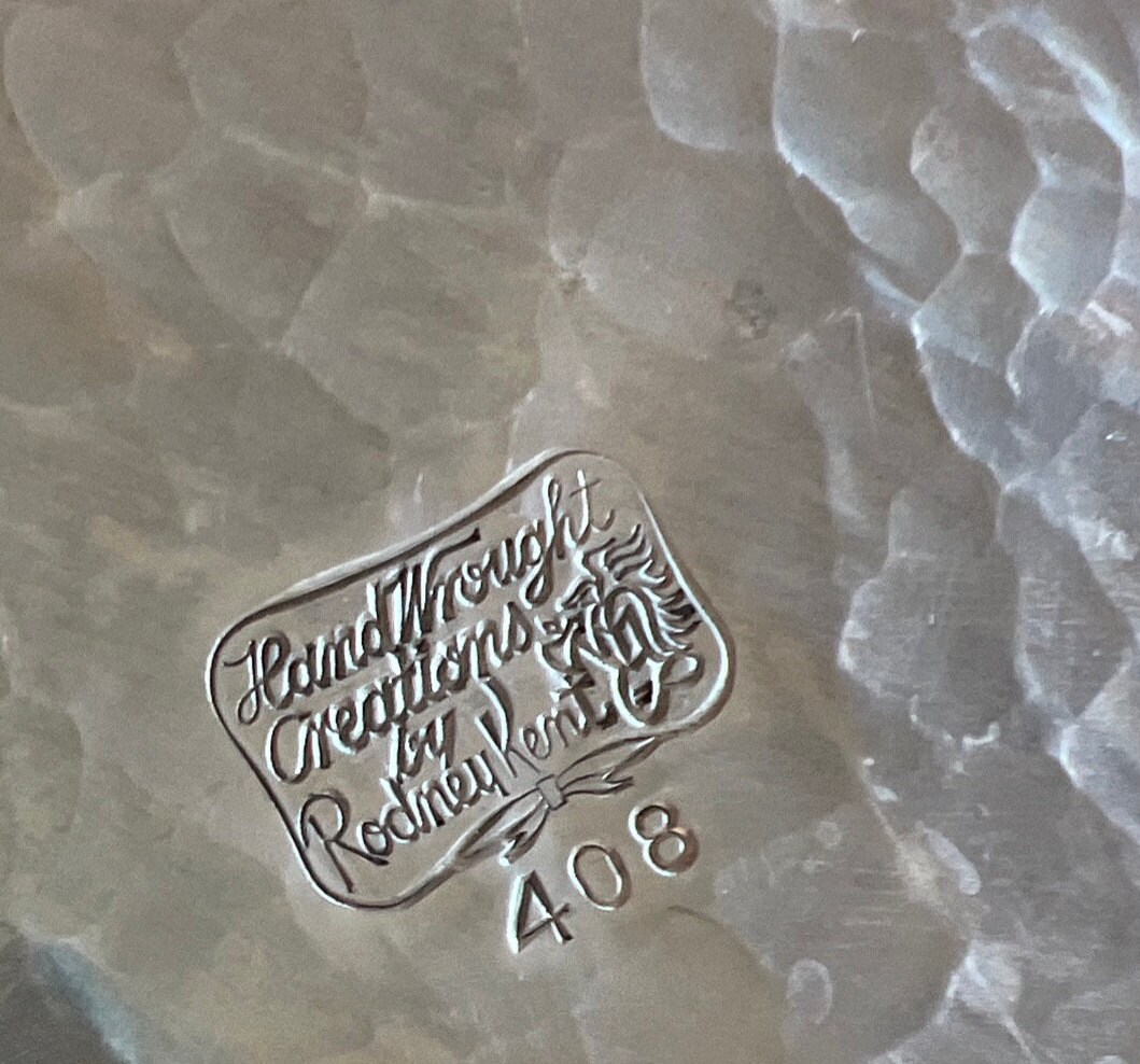 Vintage Rodney Kent Hand Wrought Hammered Aluminum Handled - Etsy