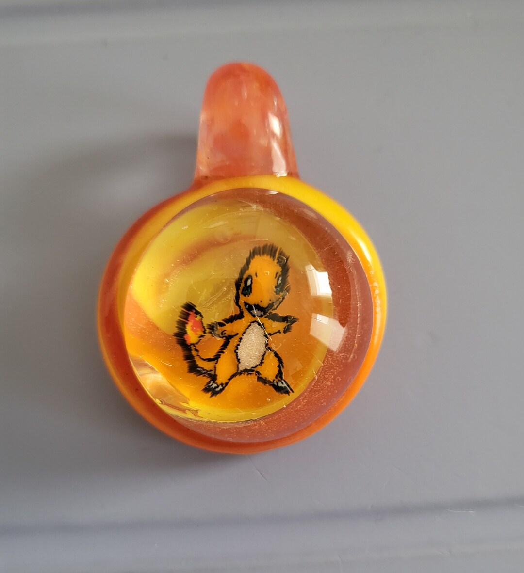 Pokemon Charmander Millie Glass Pendant - Etsy