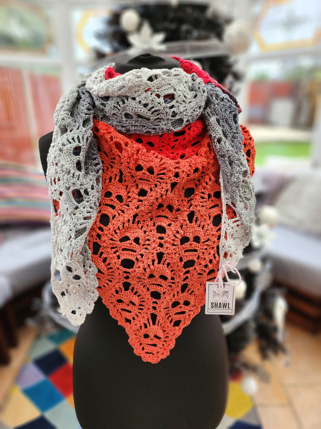 Skull Shawl, Shawl, Scarf, Goth Shawl, Goth Scarf, Wrap - Etsy