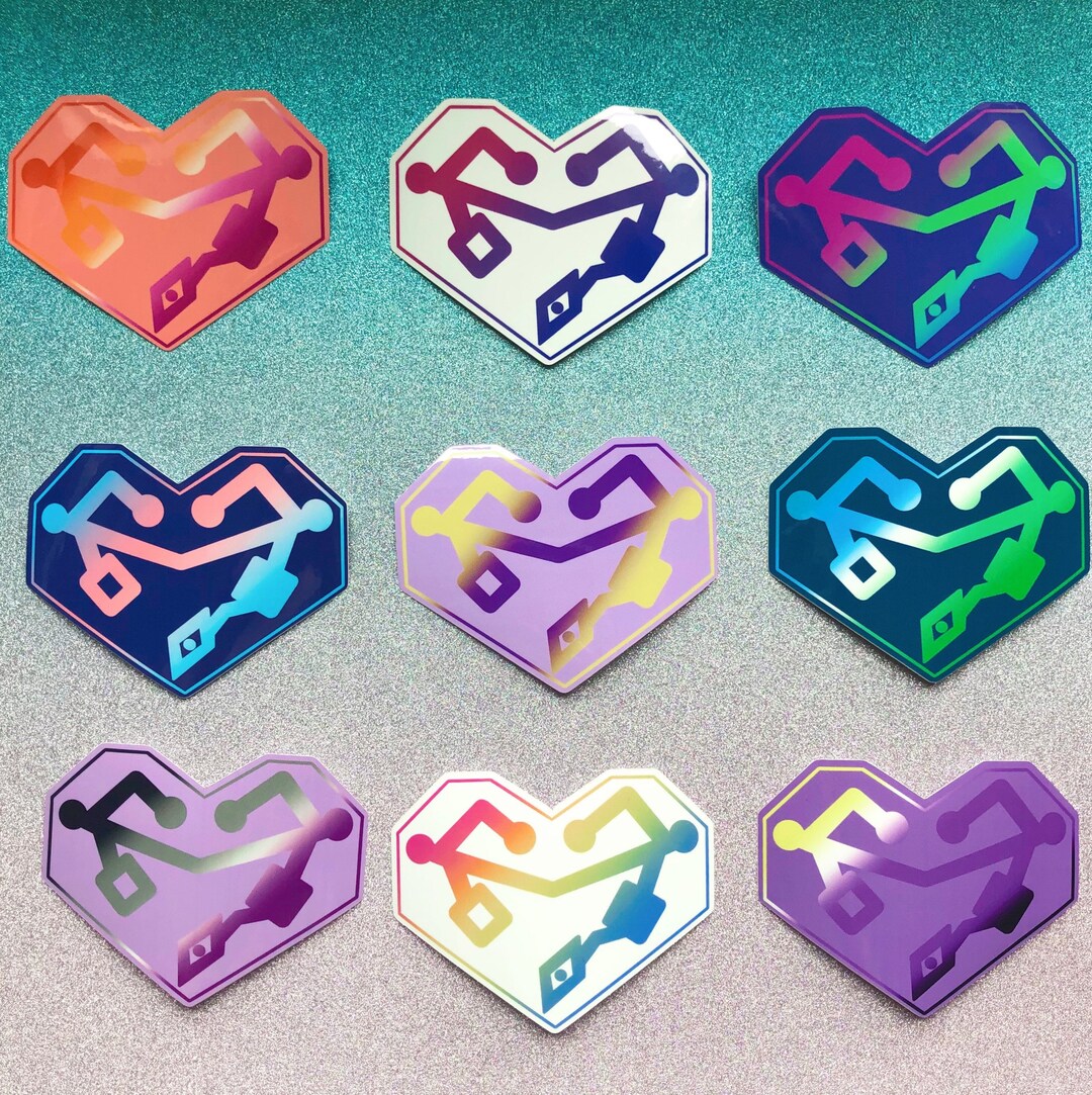 She-ra First Ones Heart Sticker - Pride Colours - Gender Flags - Etsy