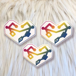 She-ra First Ones Heart Sticker - Pride Colours - Gender Flags - Etsy